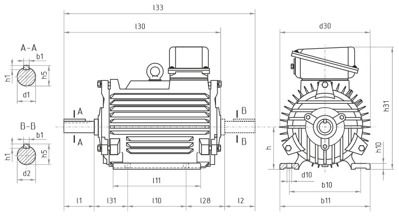 МТКН0126, MTKF0126 электродвигатель асинхронный общепромышленного ...